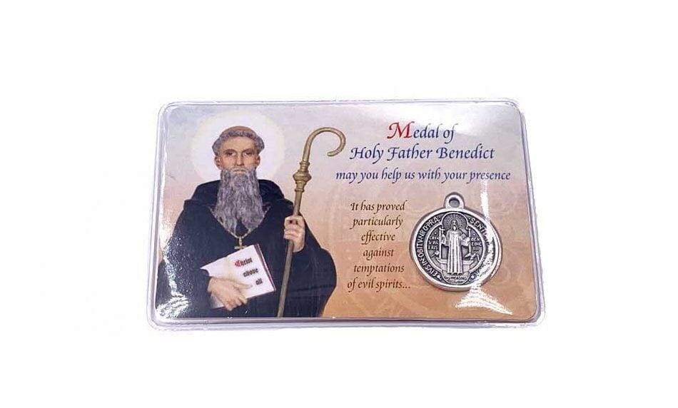 St. Benedict Medal Prayer Card for Protection St. Benedict Medal Prayer Card for Protection